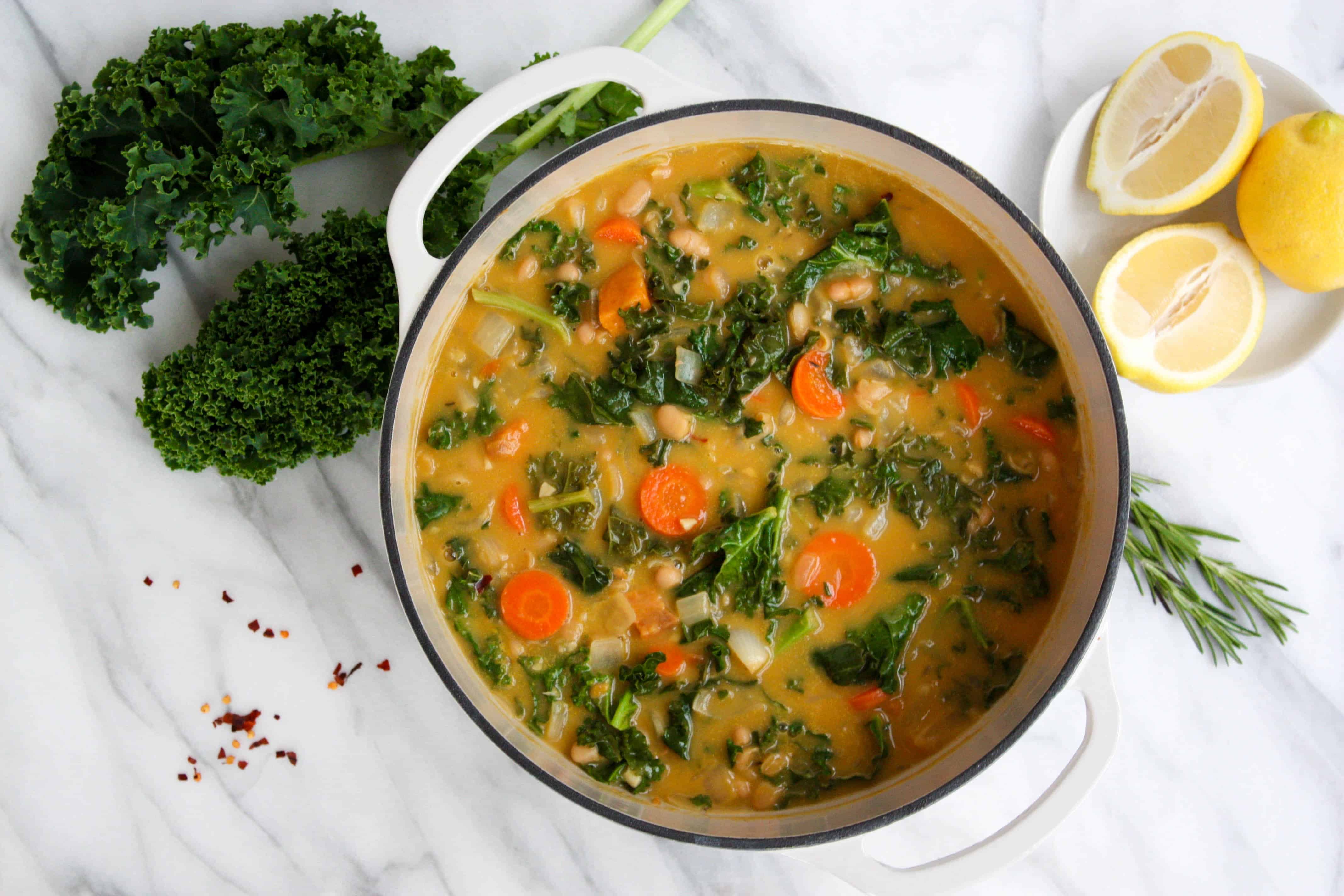 Hearty winter vegetable soup - Katy Rexing
